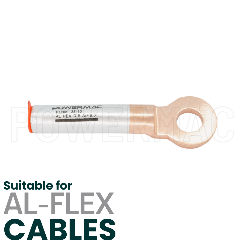 Flexible Bi-Metal Lug 25mm | Powermac Cable Australia