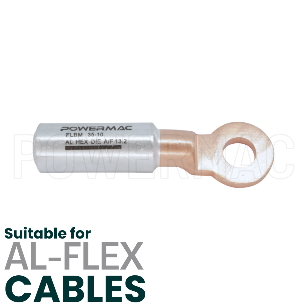 35mm Flexible Bi-metal Cable Lug | Powermac Cables Australia