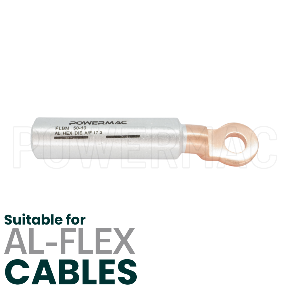 50mm Flexible Bi-metal Cable Lug | Powermac Cables Australia