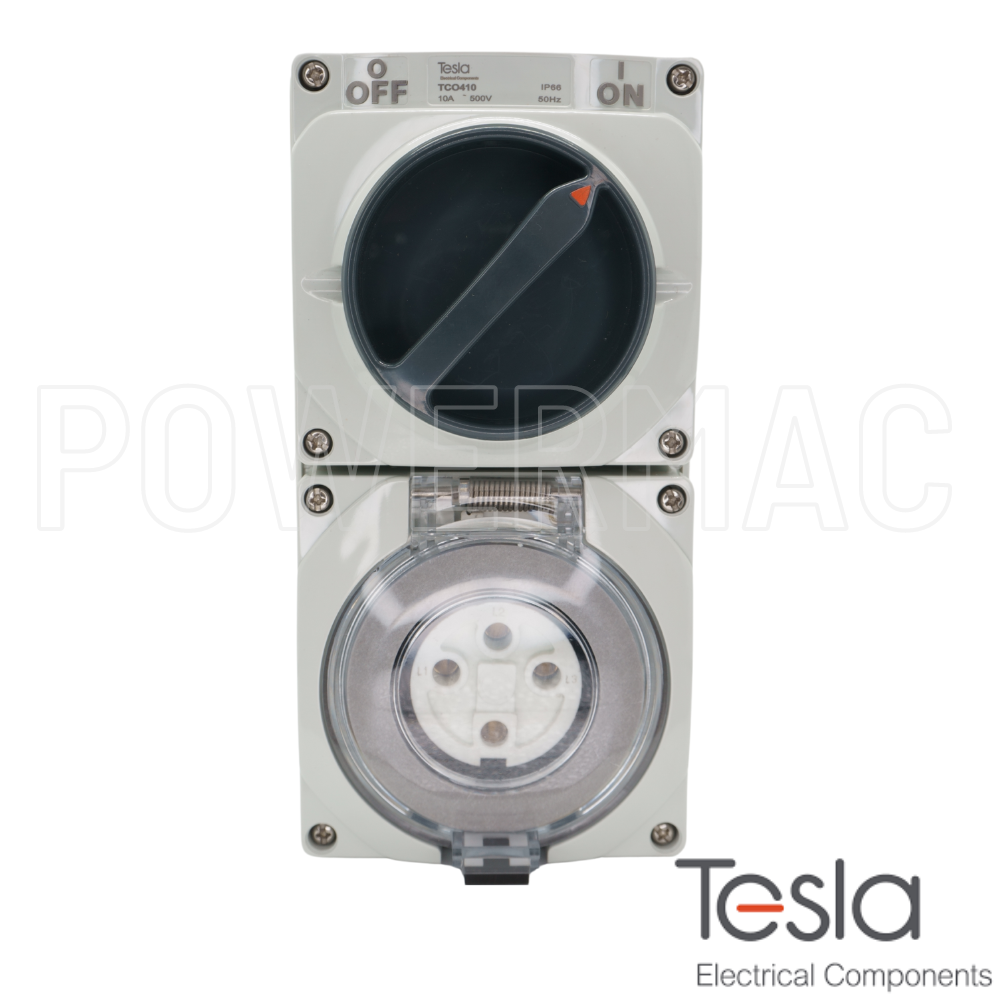 COMBINATION SWITCHED OUTLET 4 PIN 20A-50A ROUND