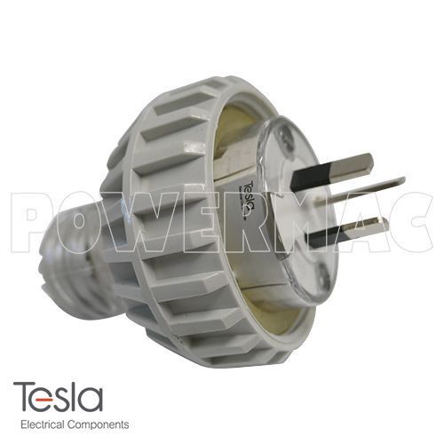 Industrial Plug 3 Pin Flat Tesla | Powermac Cables Australia